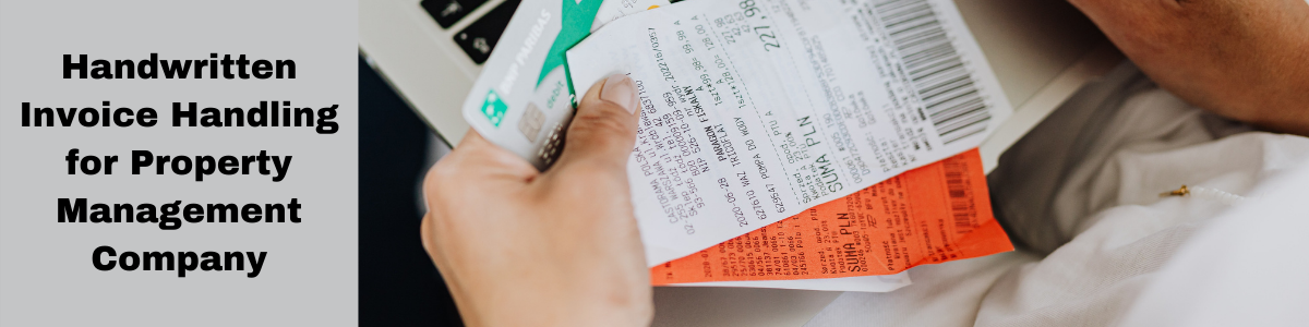 Handwritten Invoice Handling For Property Management Company WCL Solution ECM Software DMS 